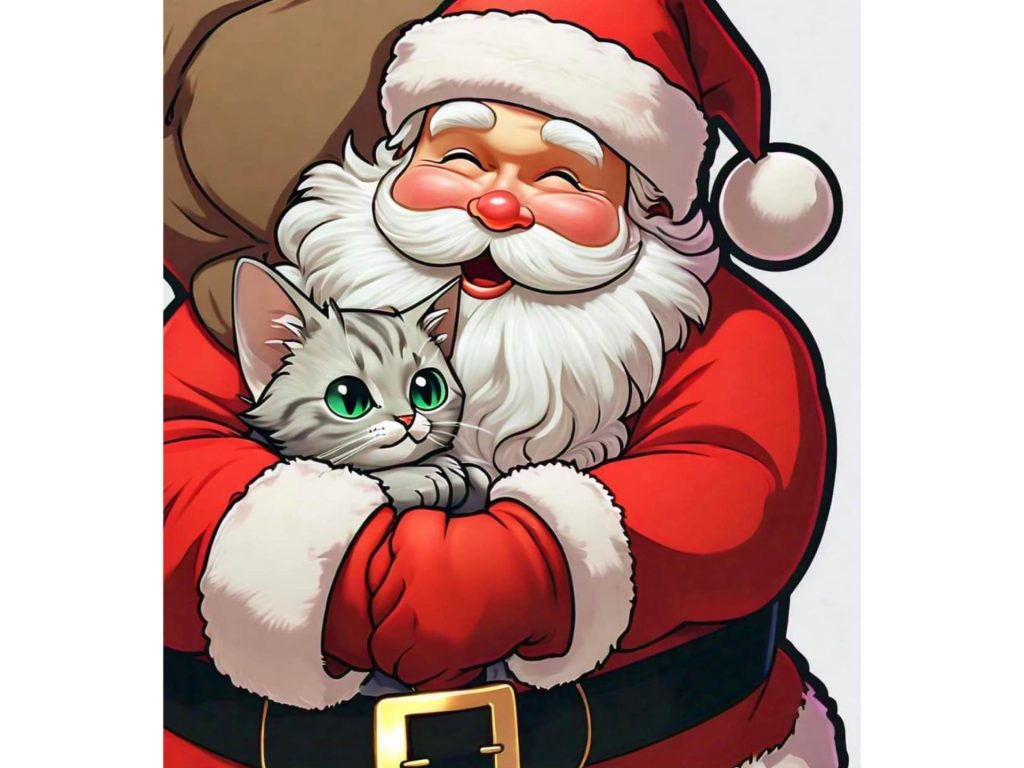 Read And Listen Where is Santa's Cat? | A Christmas Story for Kids