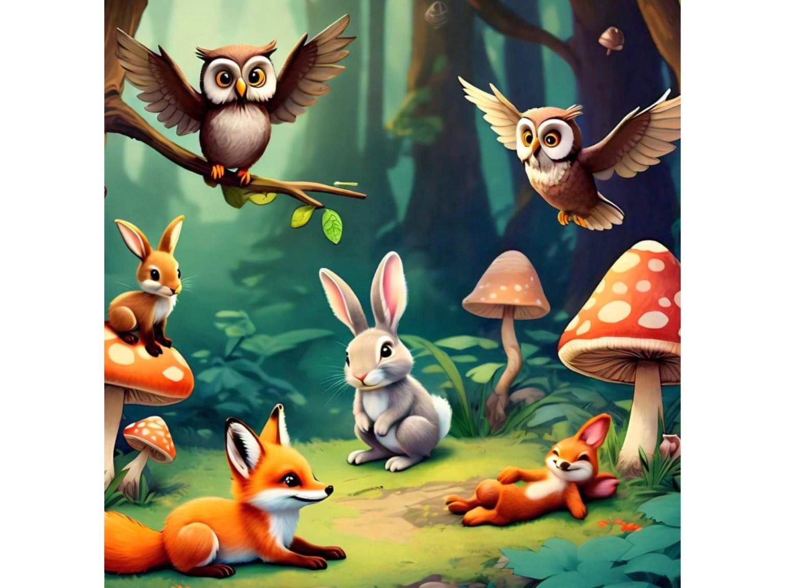 The Enchanted Forest Friends | A Magical Bedtime Story for Kids with Audio