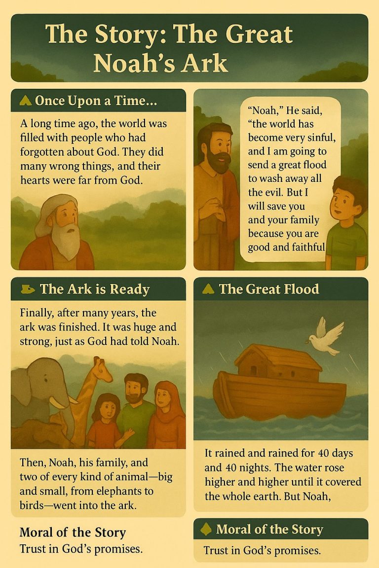 The Story of Noah’s Ark | A Bible Bedtime Story for Kids With Audio