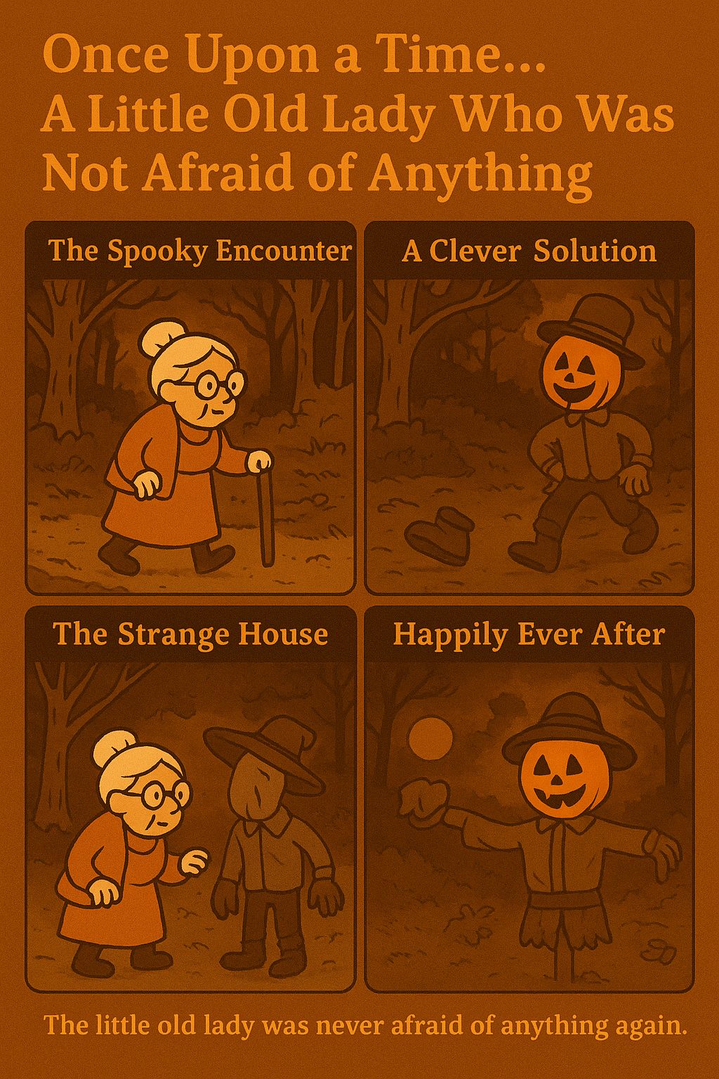 The Little Old Lady Who Was Not Afraid of Anything | A Halloween Story ...
