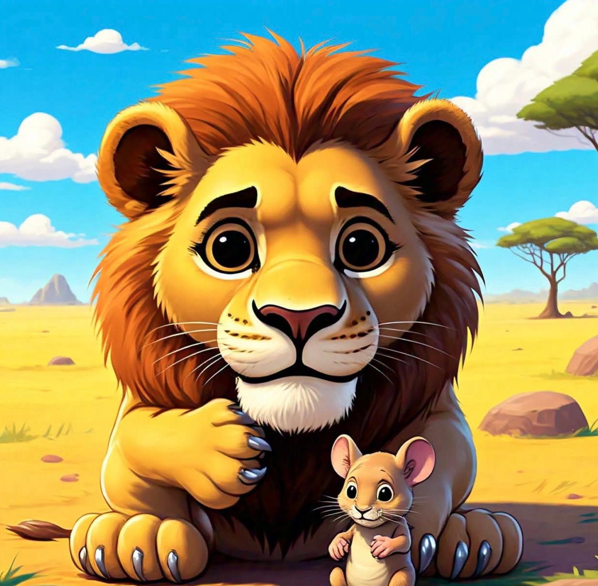 The Lion and the Mouse | A Classic Moral Story for Kids with Audio