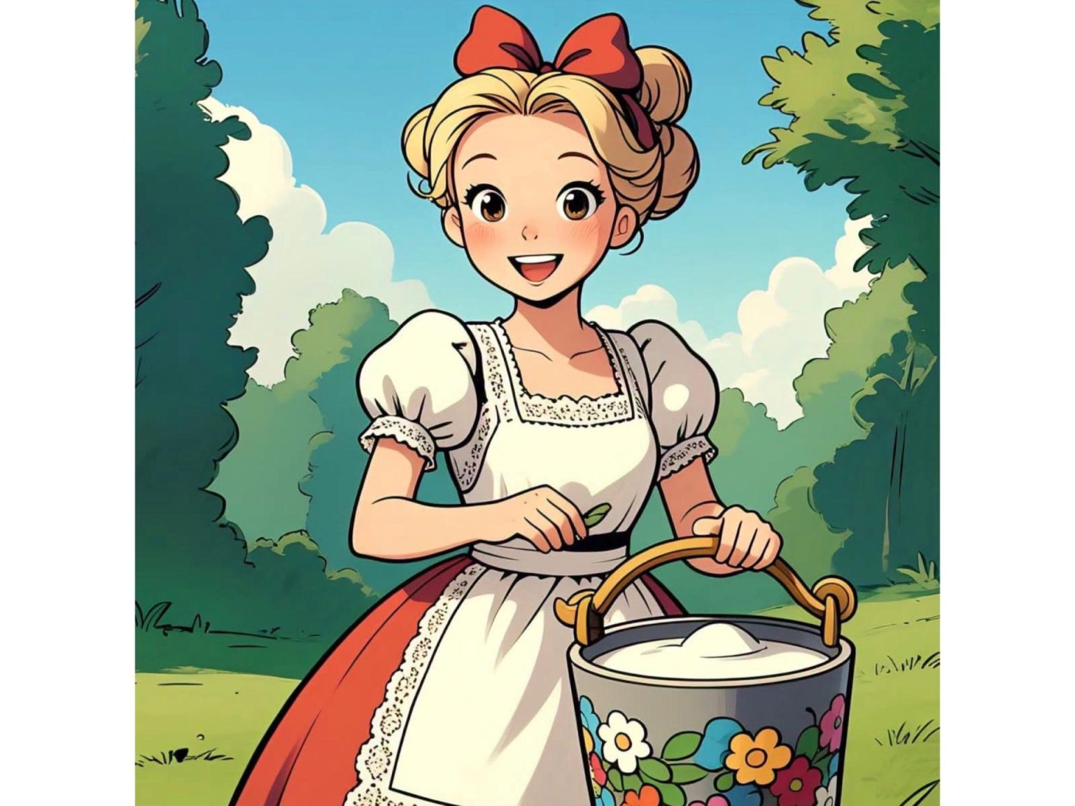 The Milkmaid and Her Pail | A Classic Moral Story for Kids with Audio