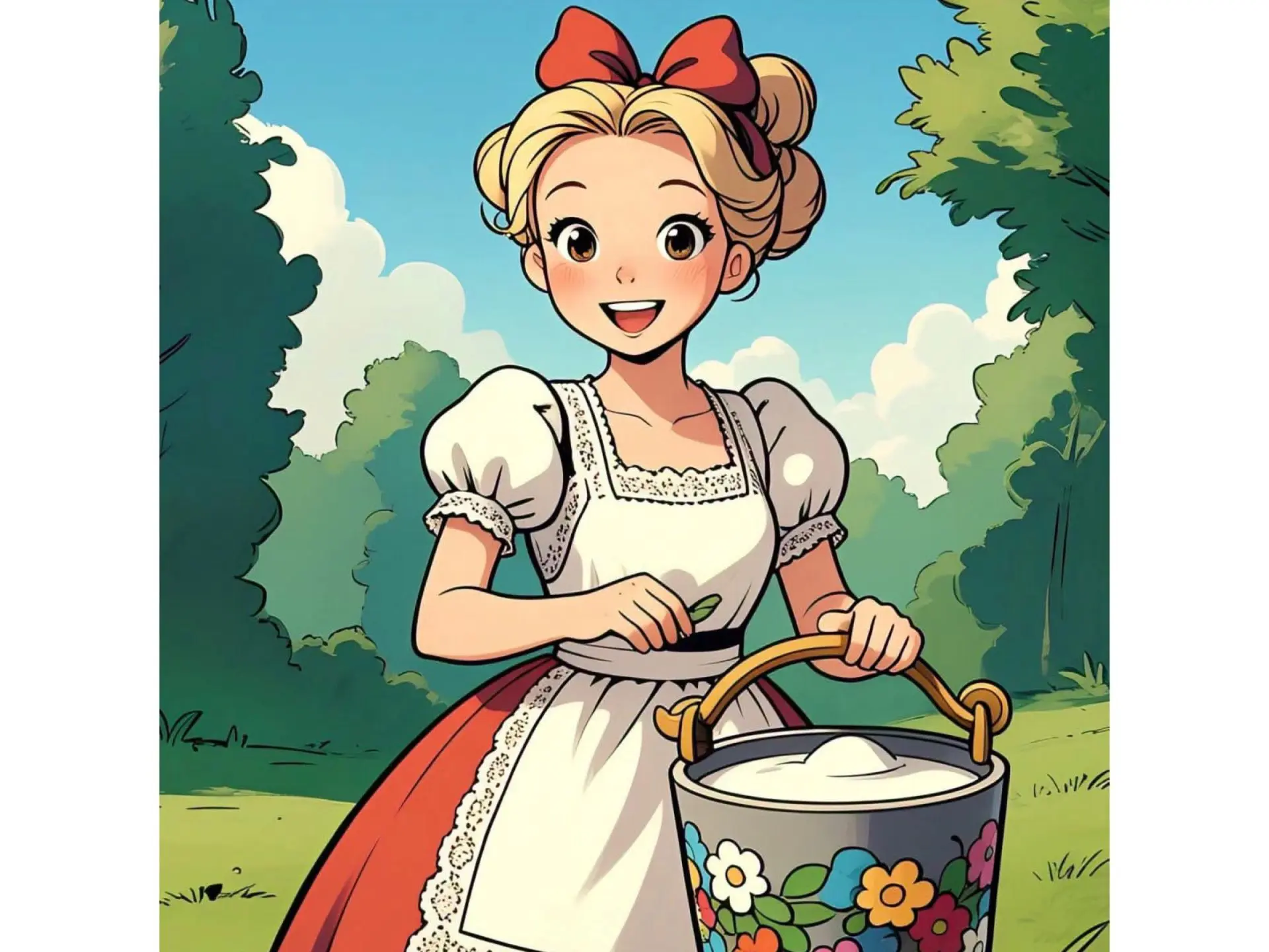 The Milkmaid and Her Pail | A Classic Moral Story for Kids with Audio
