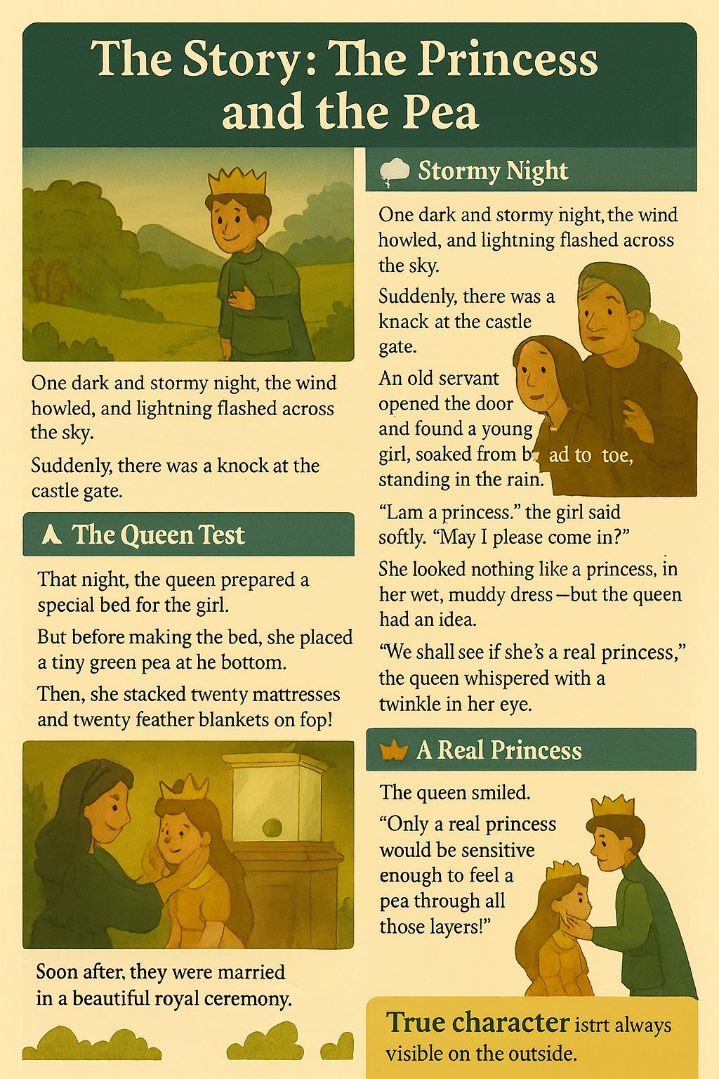 The Princess and the Pea | A Short Fairy Tale for Kids with Audio