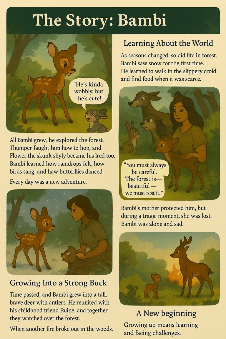 Bambi | A Short Bedtime Story for Kids with Audio