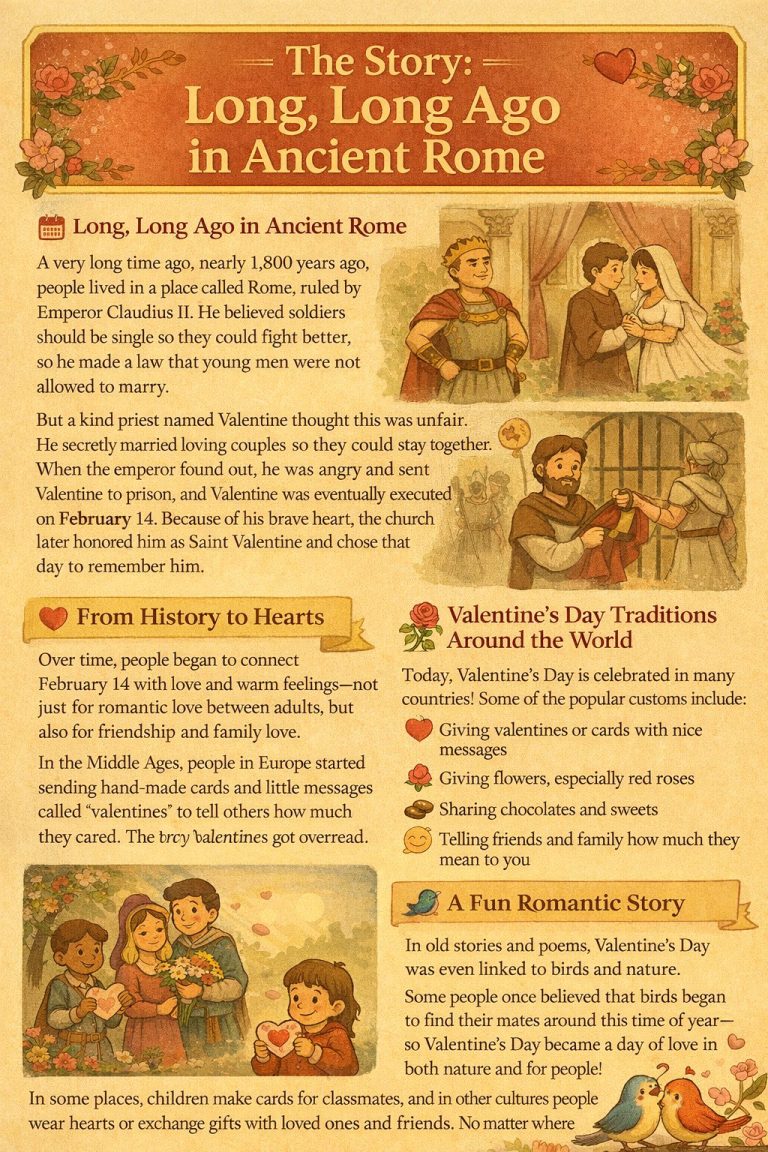 Valentine’s Day Story | Culture and History | Stories for Kids